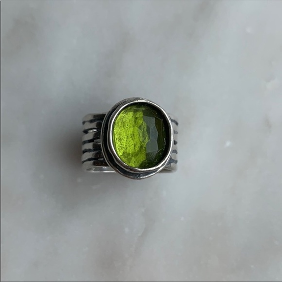Silpada | Jewelry | Silpada R463 Sterling Silver Daintree Green Quartz ...